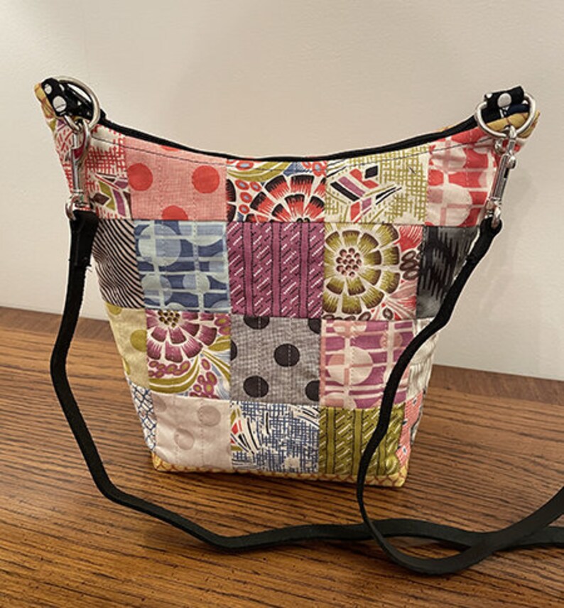 Quilted Patchwork Handbag Purse Winkipop Fabric Handmade Gift for Quilter Quilted Bag Winkipop ...