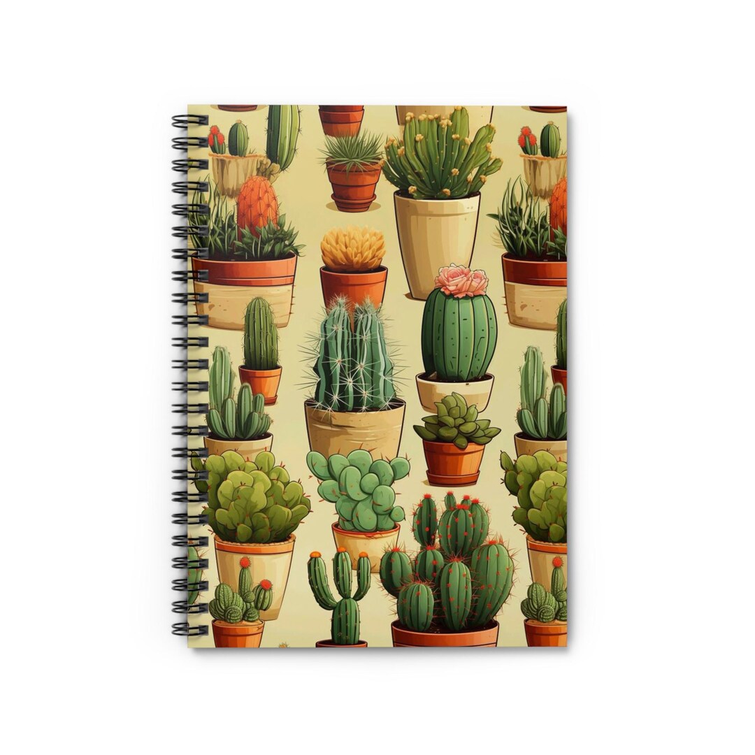 Cactus Spiral Notebook - Perfect for Plant Lovers, Journaling, Eco ...