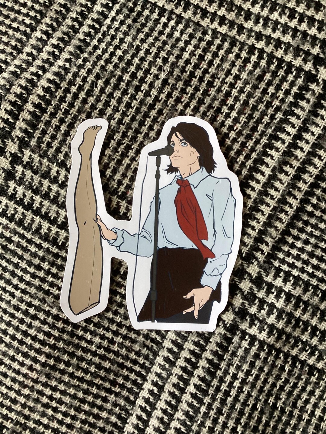 Gerard Way Funny Mannequin Leg Glossy Sticker - Etsy
