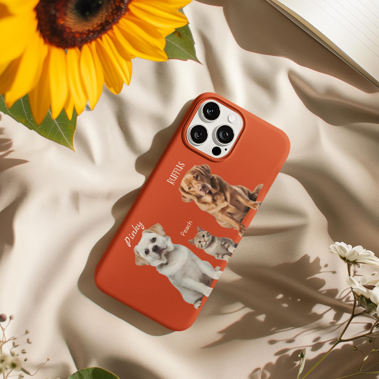 Custom Pet Phone Case With Photo Personalized Dog Cat Name, Iphone ...