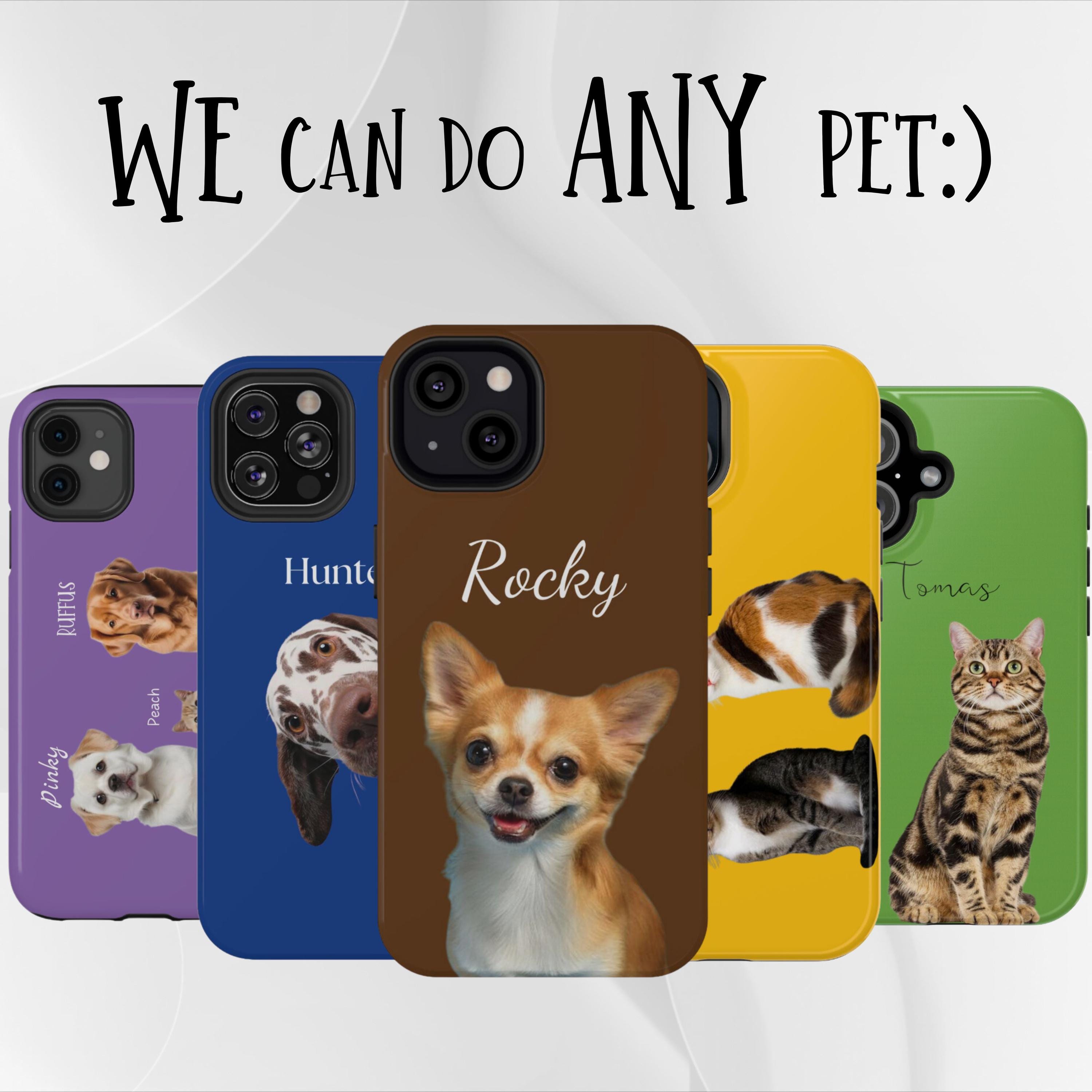 Custom Pet Phone Case With Photo Personalized Dog Cat Name, Iphone ...