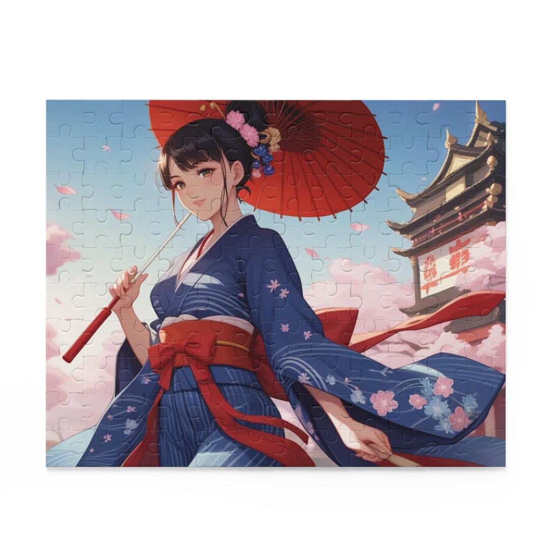 Japanese Geisha, Puzzle(120,252,500-piece) - Etsy