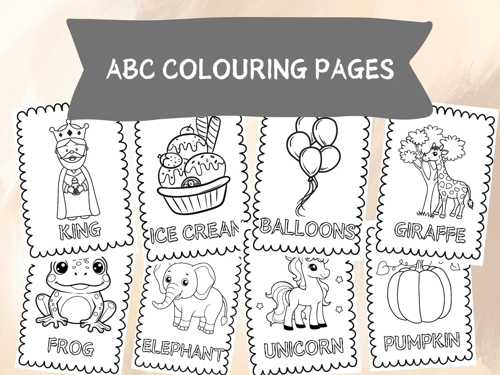 ABC Printable Colouring Pages for Kids, Toddlers, Preschoolers ...