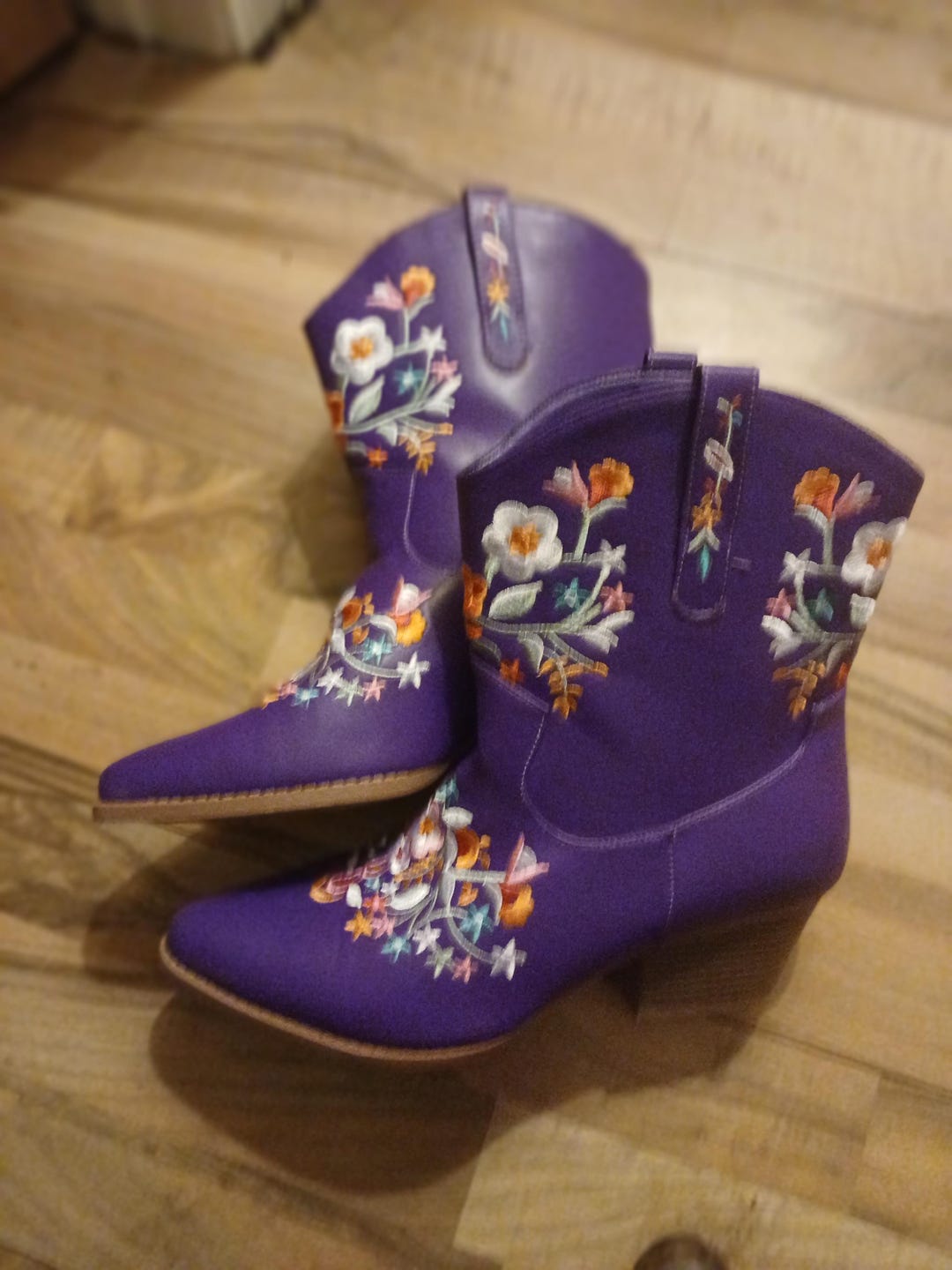 Purple Cowgirl Boots - Etsy