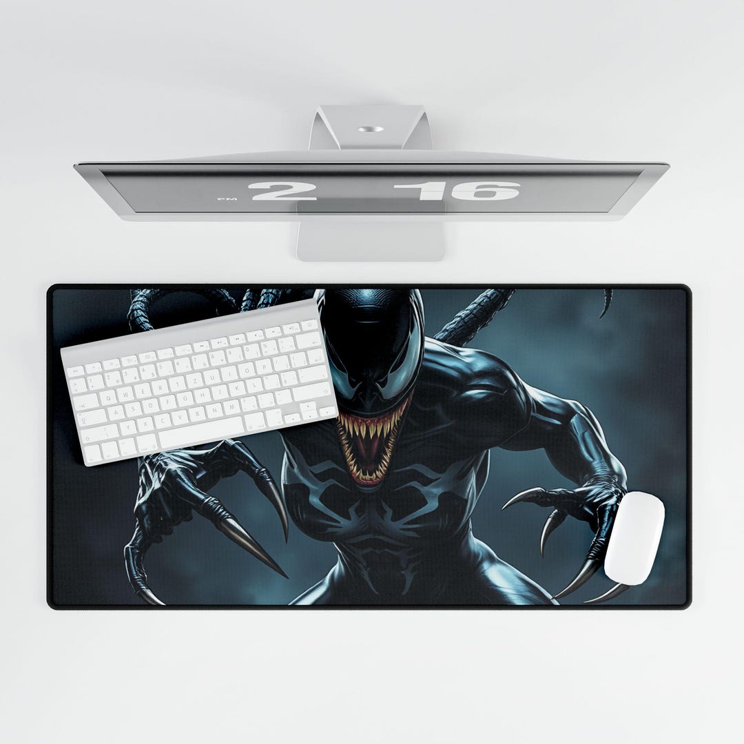 Female Venom-inspired Desk Mat, Gaming Mouse Pad, Office Decor ...
