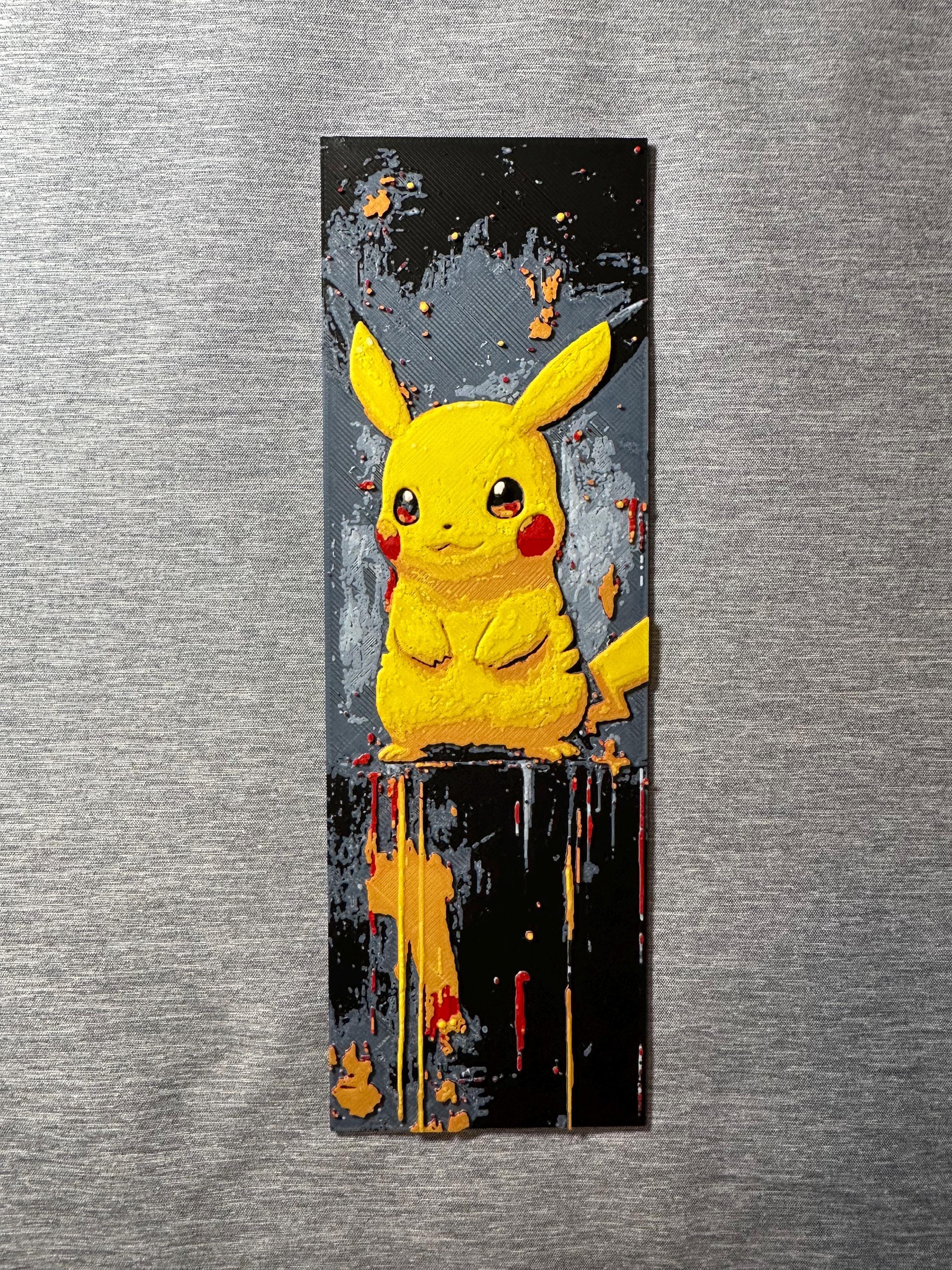 Pikachu Hueforge Bookmark, Pokemon Bookmark - Etsy