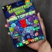 Editable Geometry Dash Birthday Invitation (canva) - Etsy
