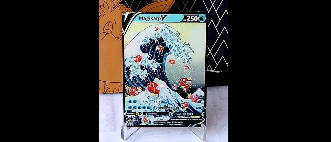 Pokemon Magikarp V Custom Pokemon Card Full Art Holo - Etsy