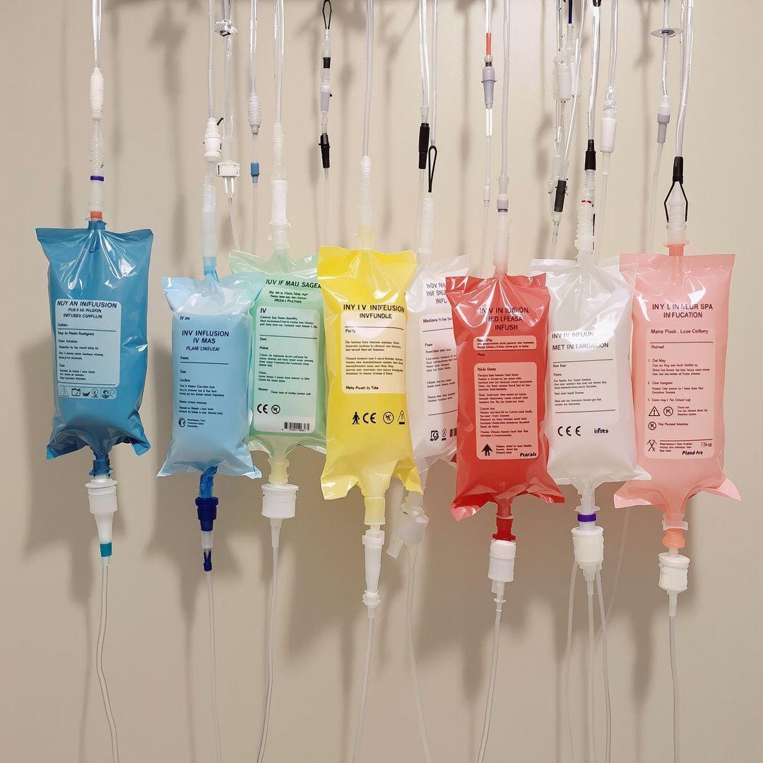 IV Drip Menu and Selections - Etsy