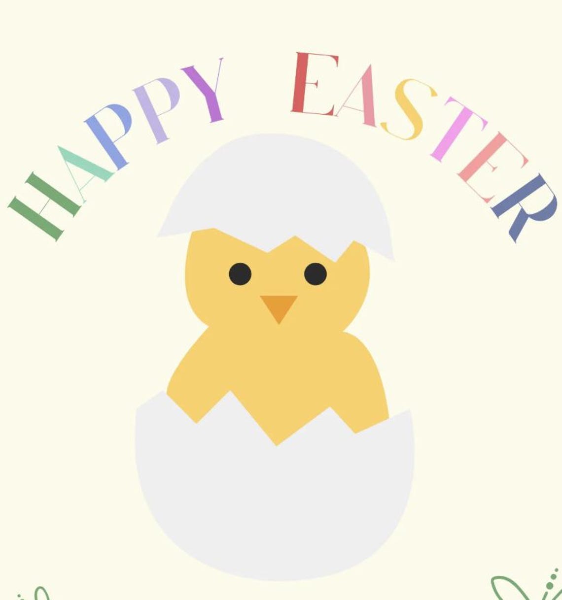 Happy Easter Card - Etsy