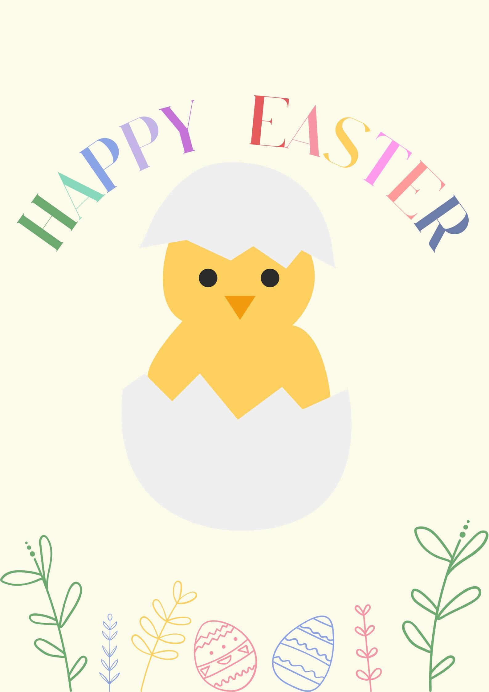 Happy Easter Card - Etsy