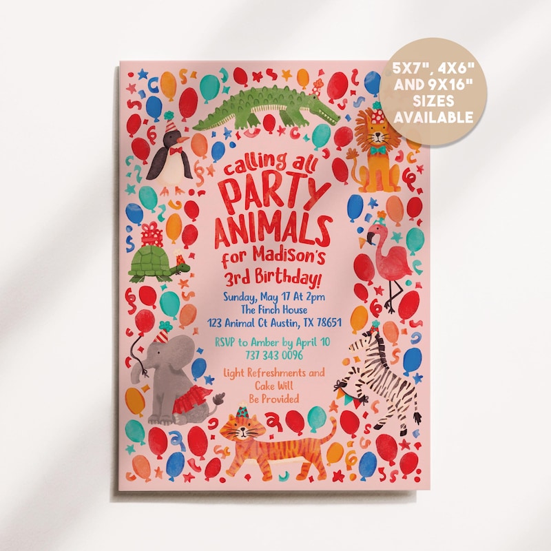 Zoo Party Animal Decor - Etsy UK