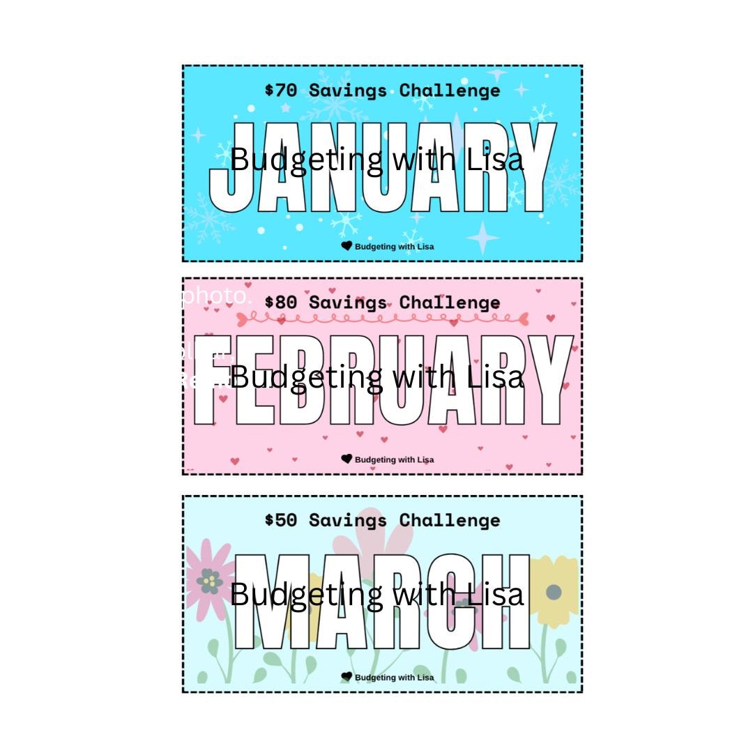 Color & Save - A Year of Savings Challenges | Digital Download - Etsy