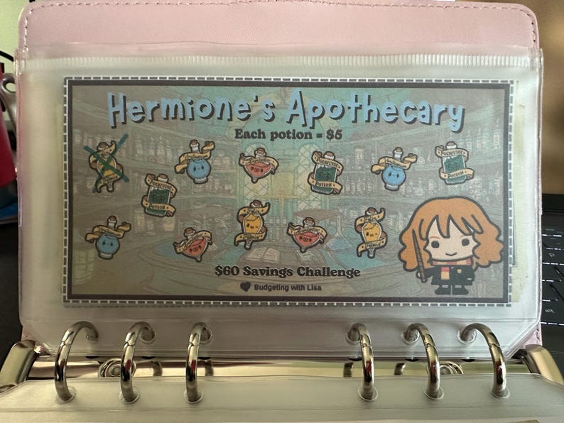 Harry Potter Hermione Savings Challenge | Digital Download - Etsy