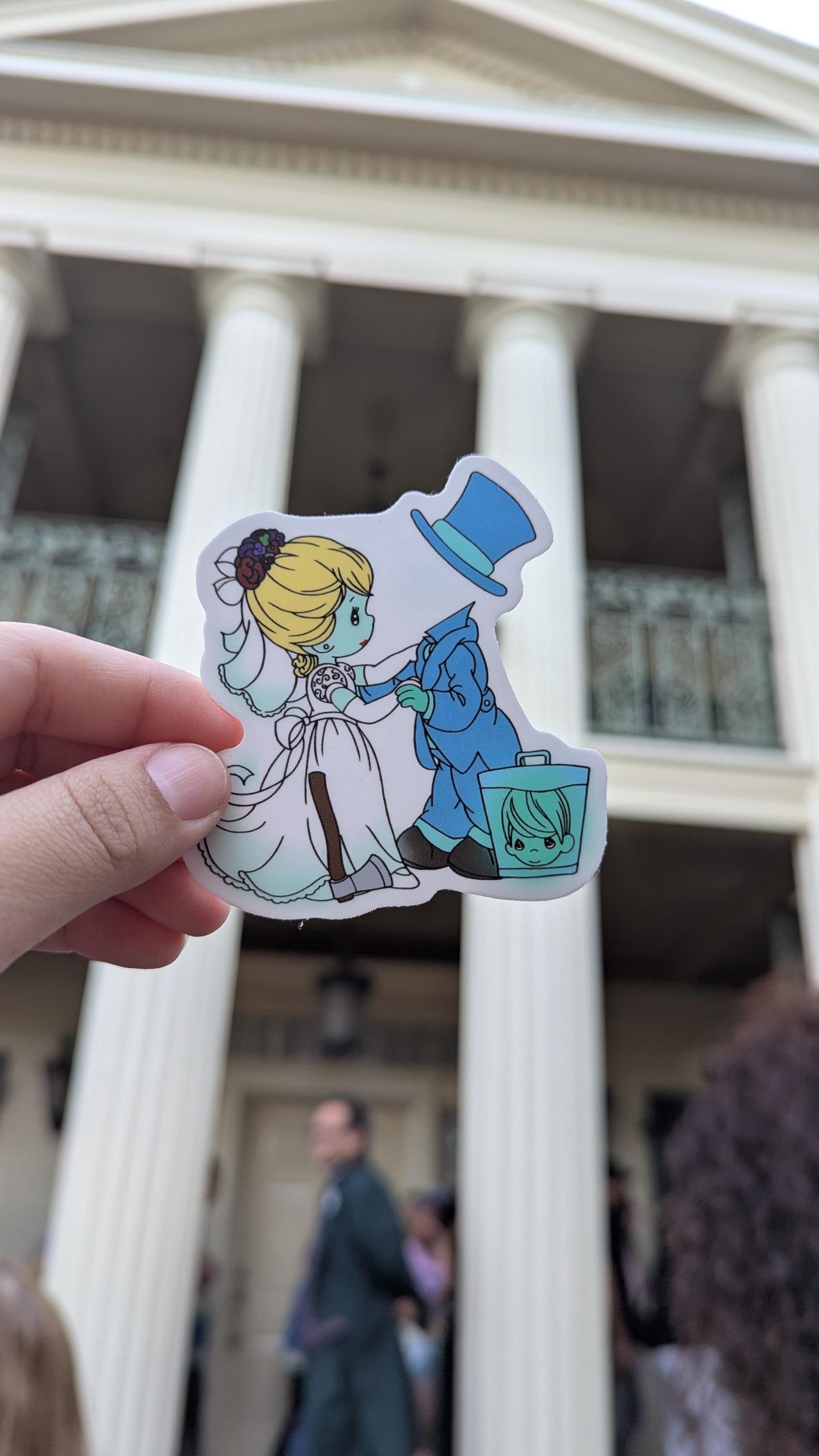 Altered Moments Bride and Hatbox Ghost Sticker - Etsy