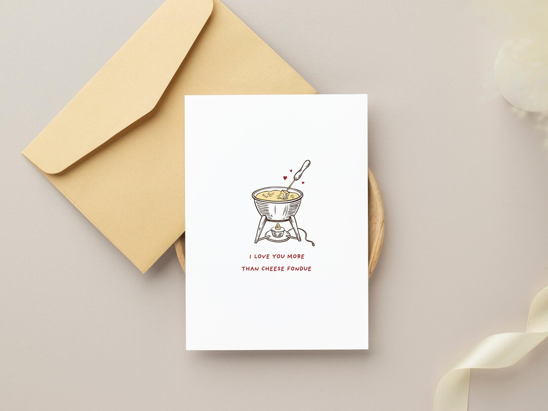 Cheesy Anniversary Card | Printable Romantic Cheese Greeting Card for ...