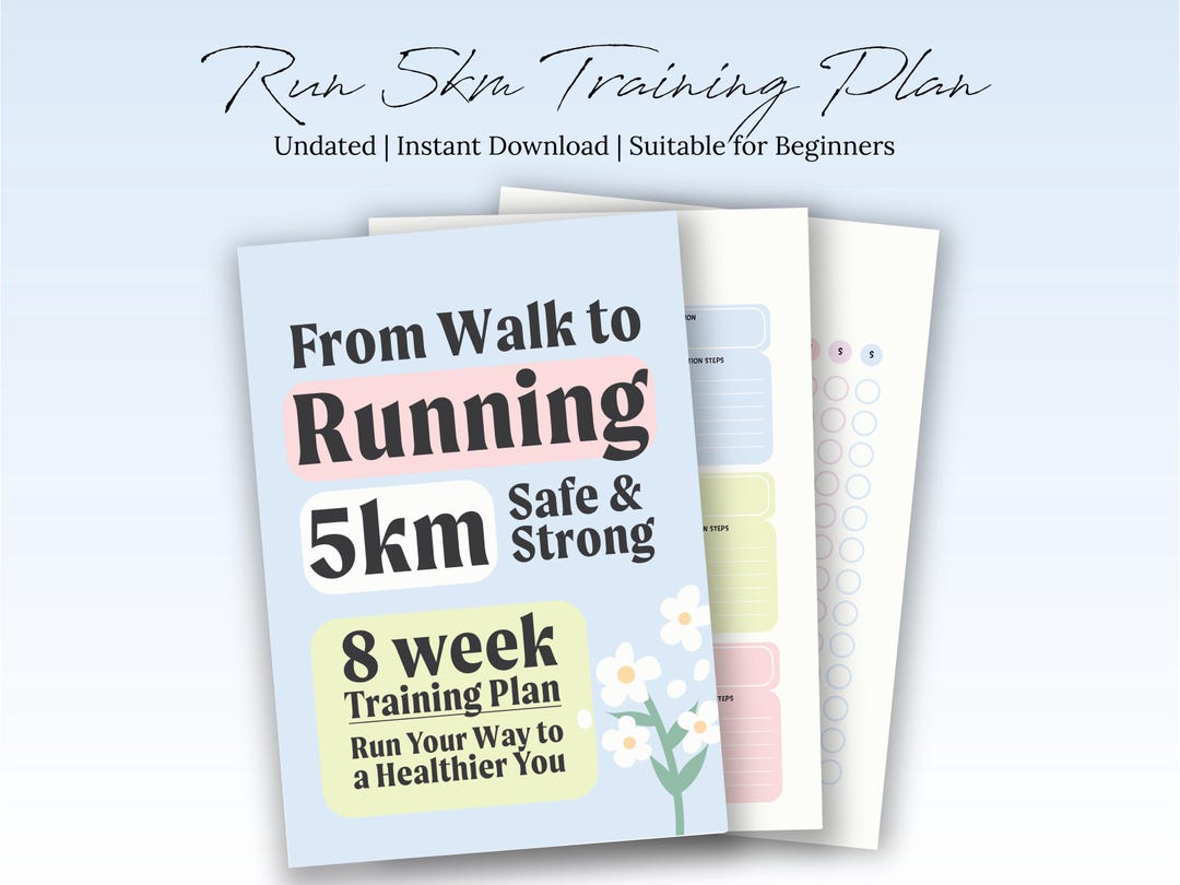 8 Weeks to 5k Plan Walk to Run | Printable Daily Running Program ...