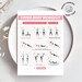 Upper Body Workout Chart | Printable Dumbbell Only or Bodyweight ...