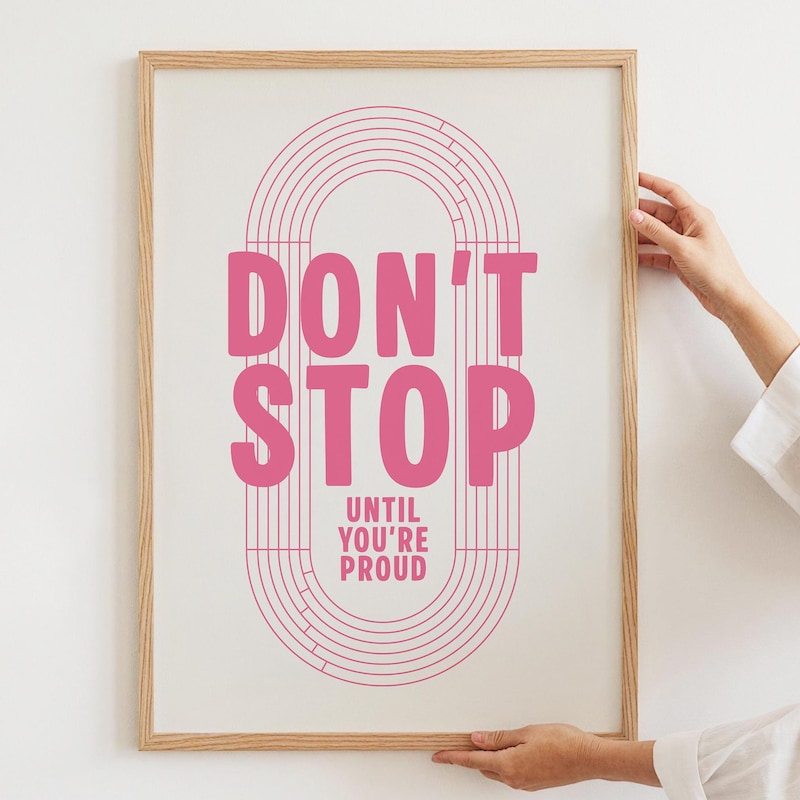 Pink Track and Field Art - Etsy UK