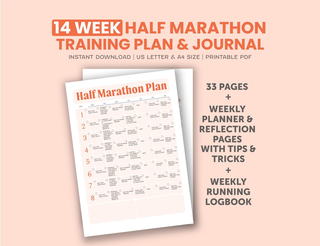 Half Marathon Plan for Runners | Printable Daily Training Guide ...
