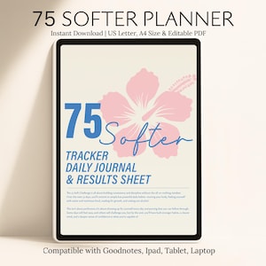 75 Soft Challenge Digital Planner | Tiktok 75 Softer Diary | Printable ...