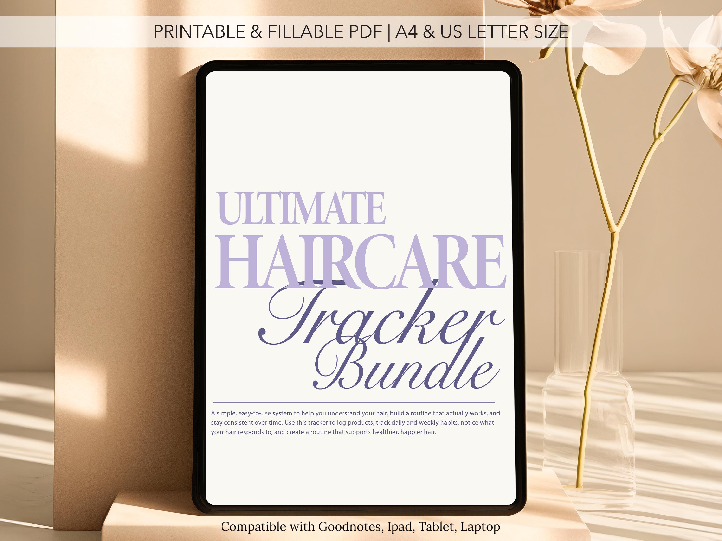 Haircare Planner & Tracker | Printable Healthy Growth Journal ...