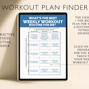 Workout Chart Bundle | Printable Gym Diagrams | Interactive Dumbbell ...