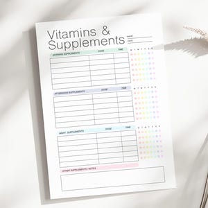 Daily Medication to Do List | Printable Editable Medicine Log Book ...