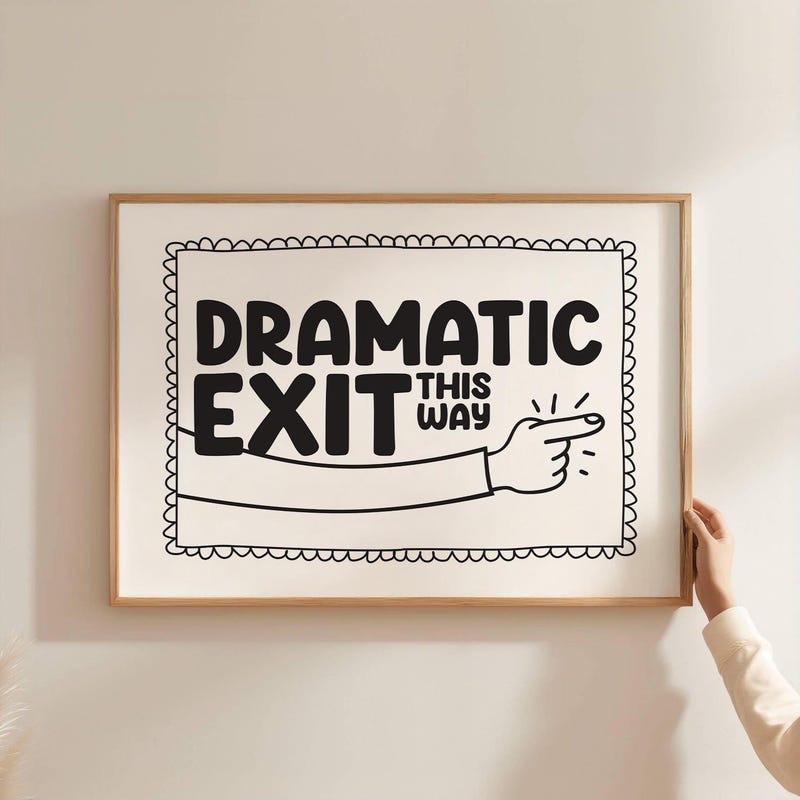 Exit This Way Sign - Etsy