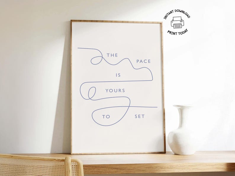 Printable Run Poster | Trail Running Print, Housewarming Birthday Gift ...