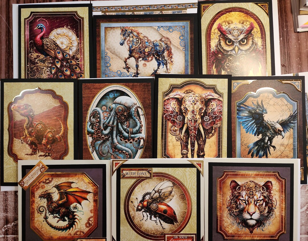 Steampunk Greeting Cards - Etsy