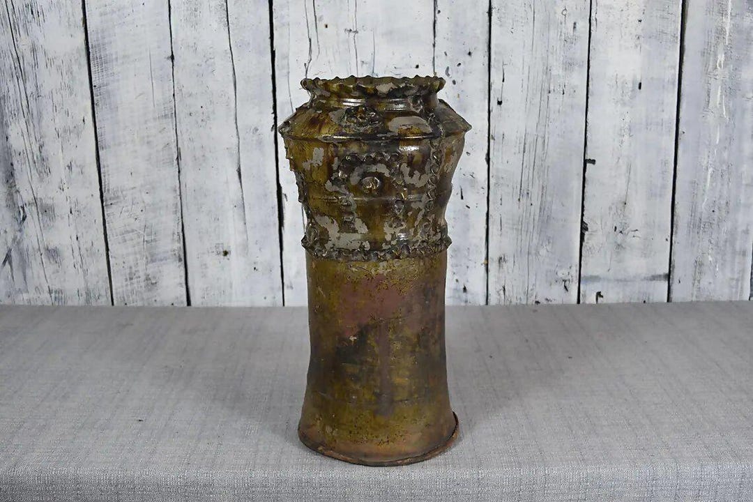 Vintage Clay Chimney / Clay Chimney Cap / Antique Weather Vane / Home ...