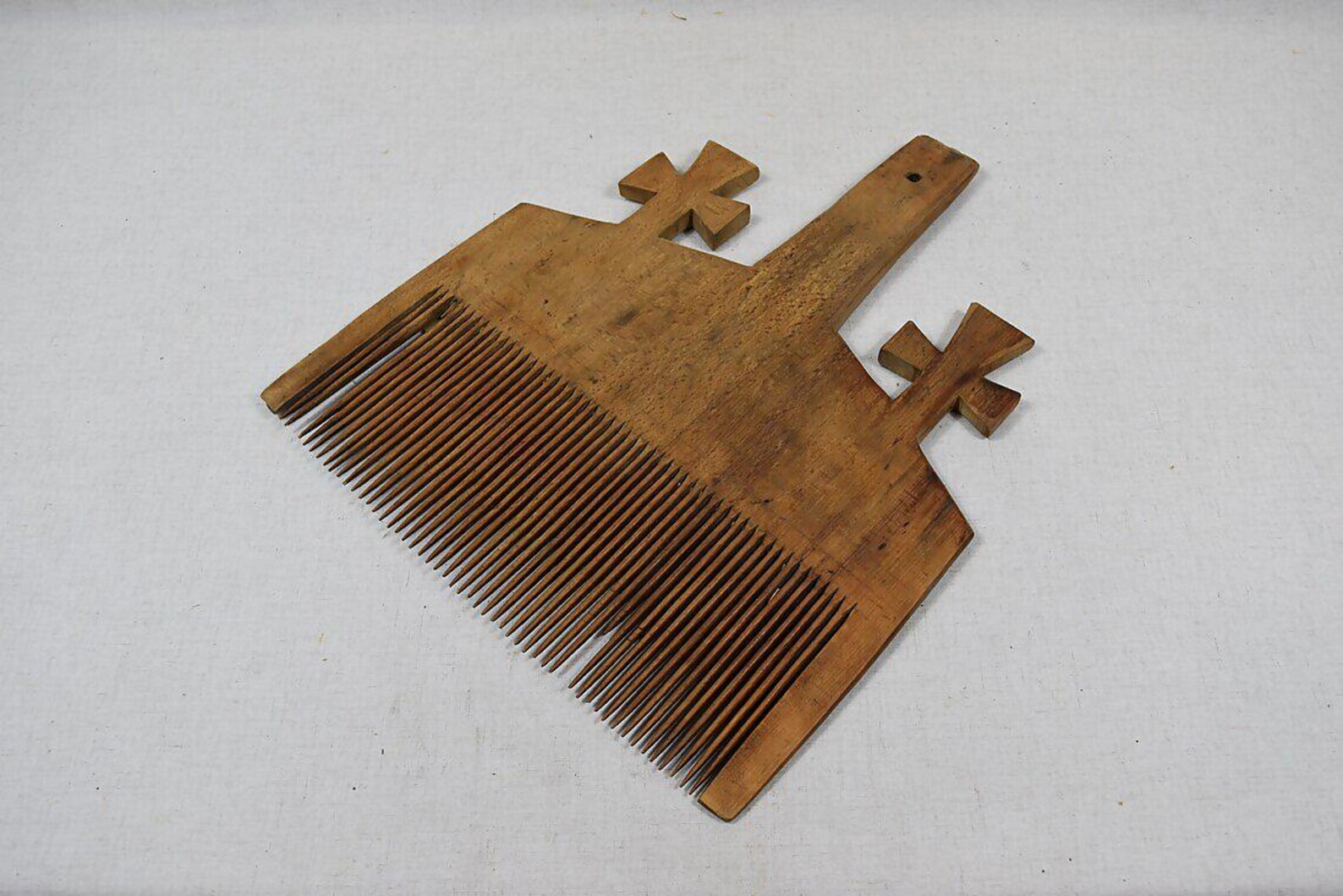 Antique Wooden Wool Comb / Rustic Hand Carder / Vintage Fiber ...