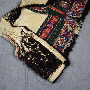 Vintage Sheepskin Fur Vest / Boho Shearling Vest / Rustic Winter ...