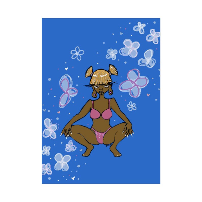 Poster, Black Girl Lil Kim Pose, Wall Art Print, Room Decor, Bedroom Poster, Home Office Art ...