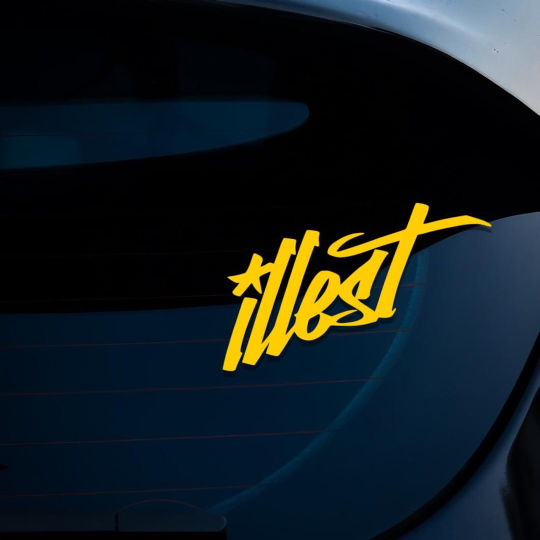 Illest JDM Car Sticker Decal, Camper Van Caravan Decal, Car Window ...