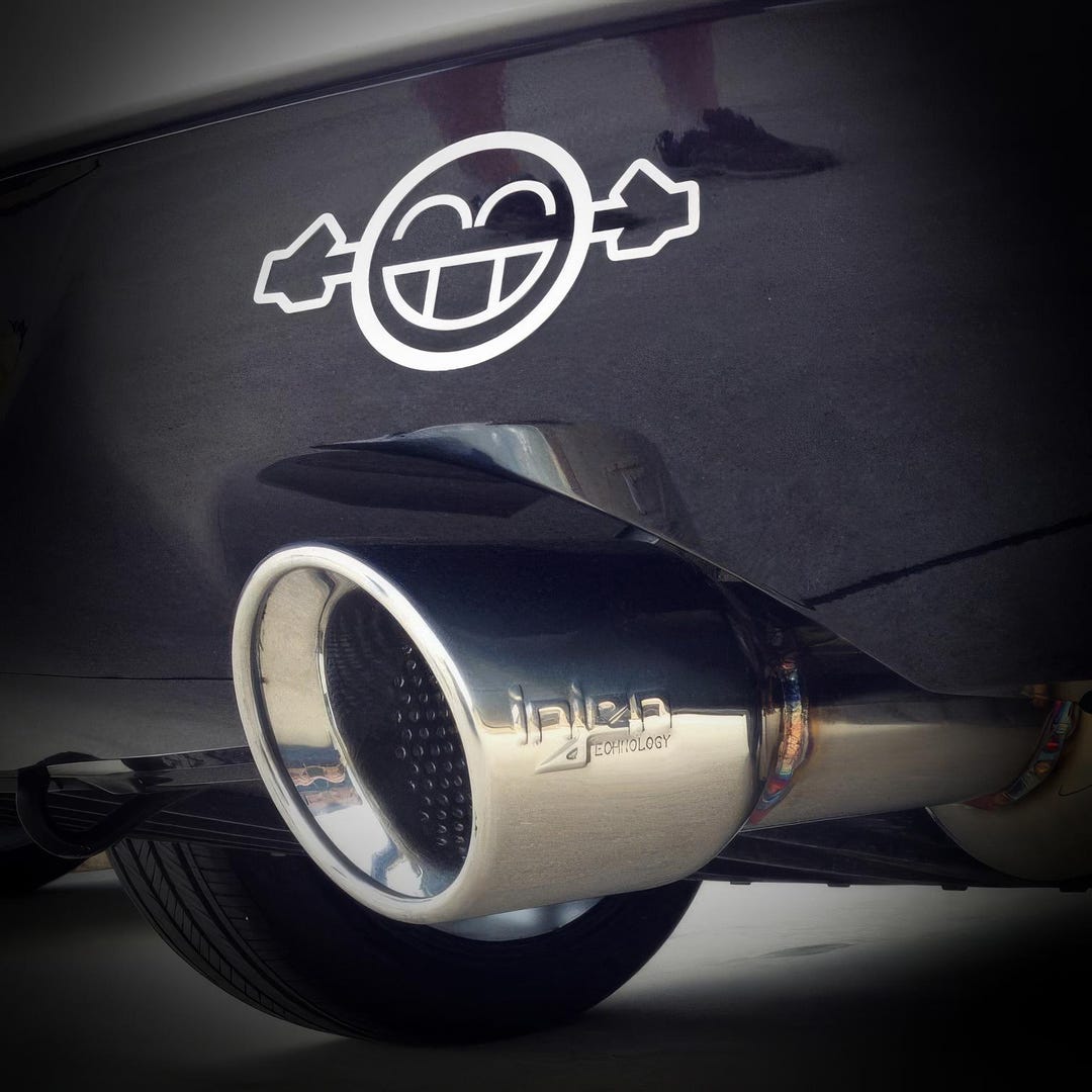 Bass / Exhaust Too Loud Car Sticker Decal, Camper Van Caravan Decal,car ...