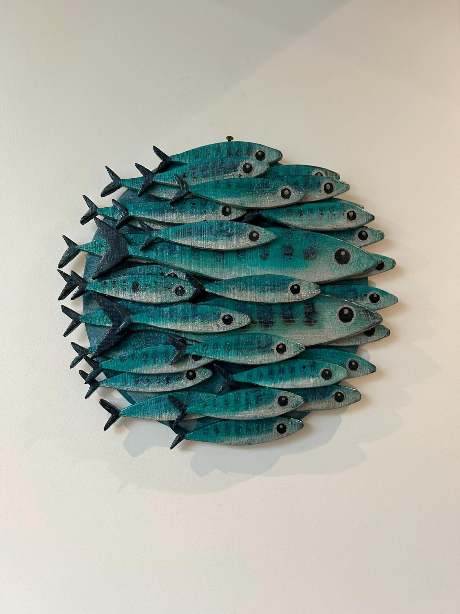 Fish Ball, 23 Mackerel Sculpture, Fish Wall Art, Fish Wall Decor ...