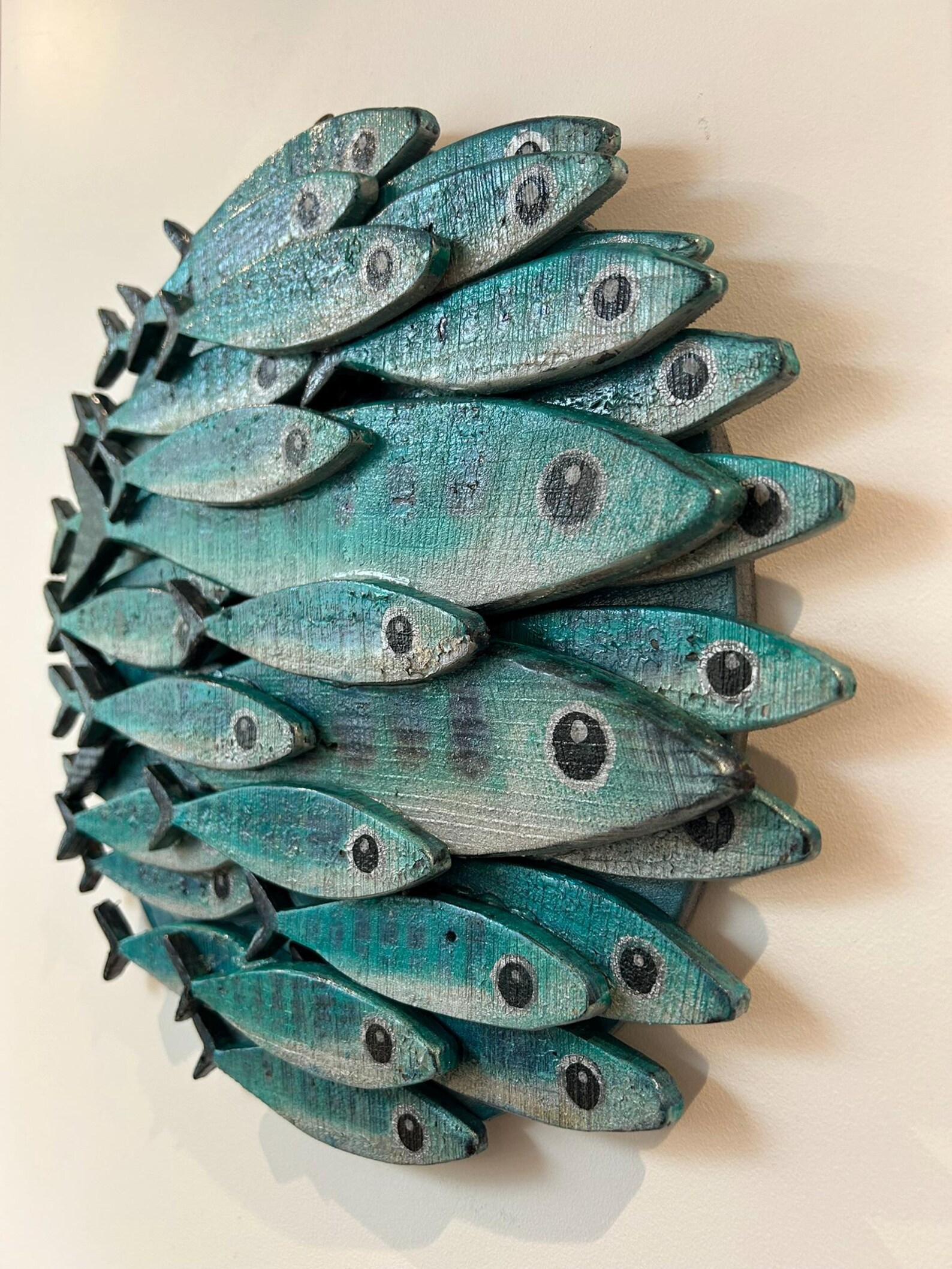 Fish Ball, 23 Mackerel Sculpture, Fish Wall Art, Fish Wall Decor ...