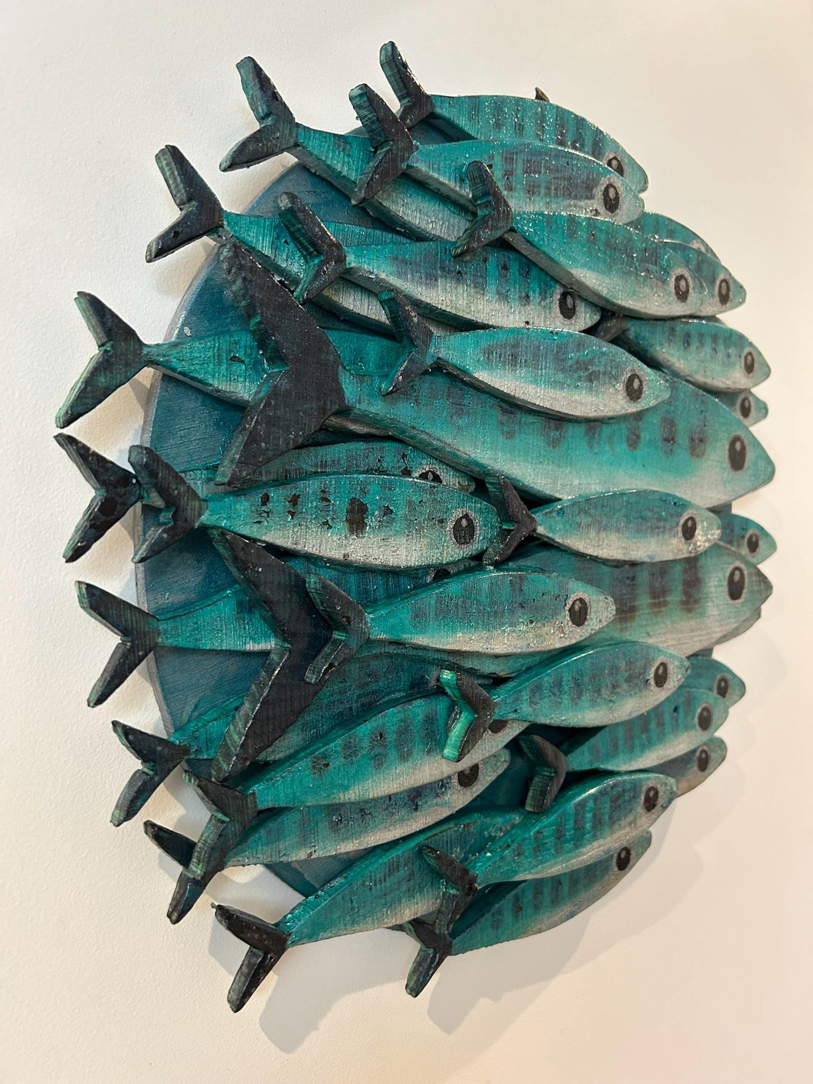 Fish Ball, 23 Mackerel Sculpture, Fish Wall Art, Fish Wall Decor ...