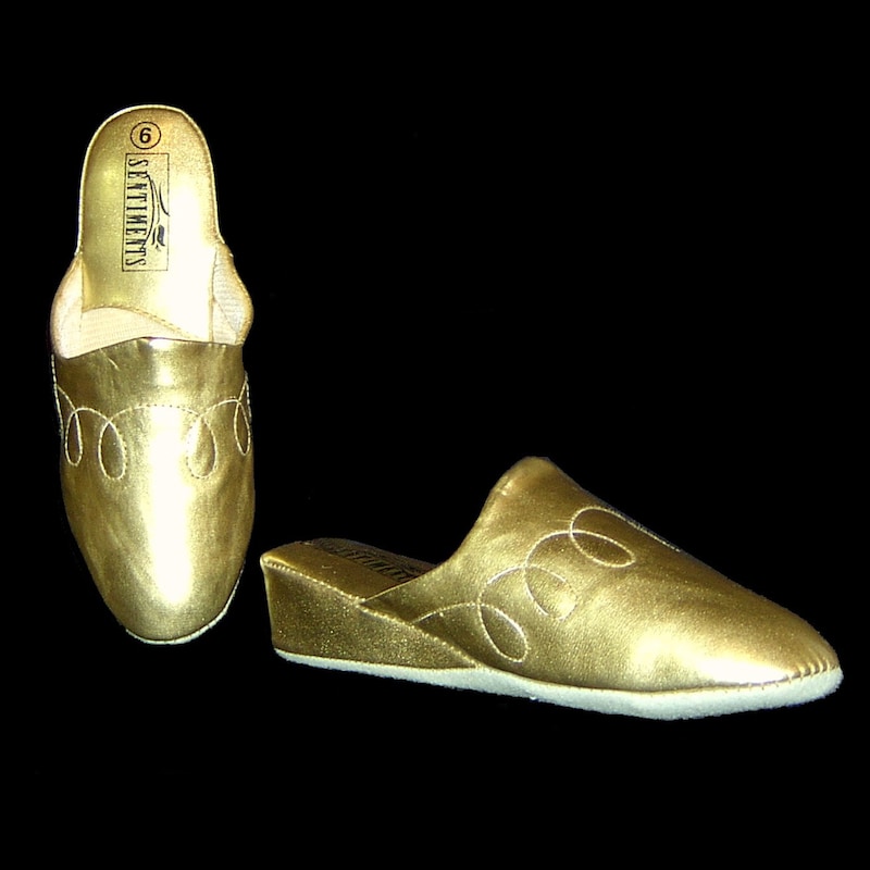 Satin Slippers - Etsy