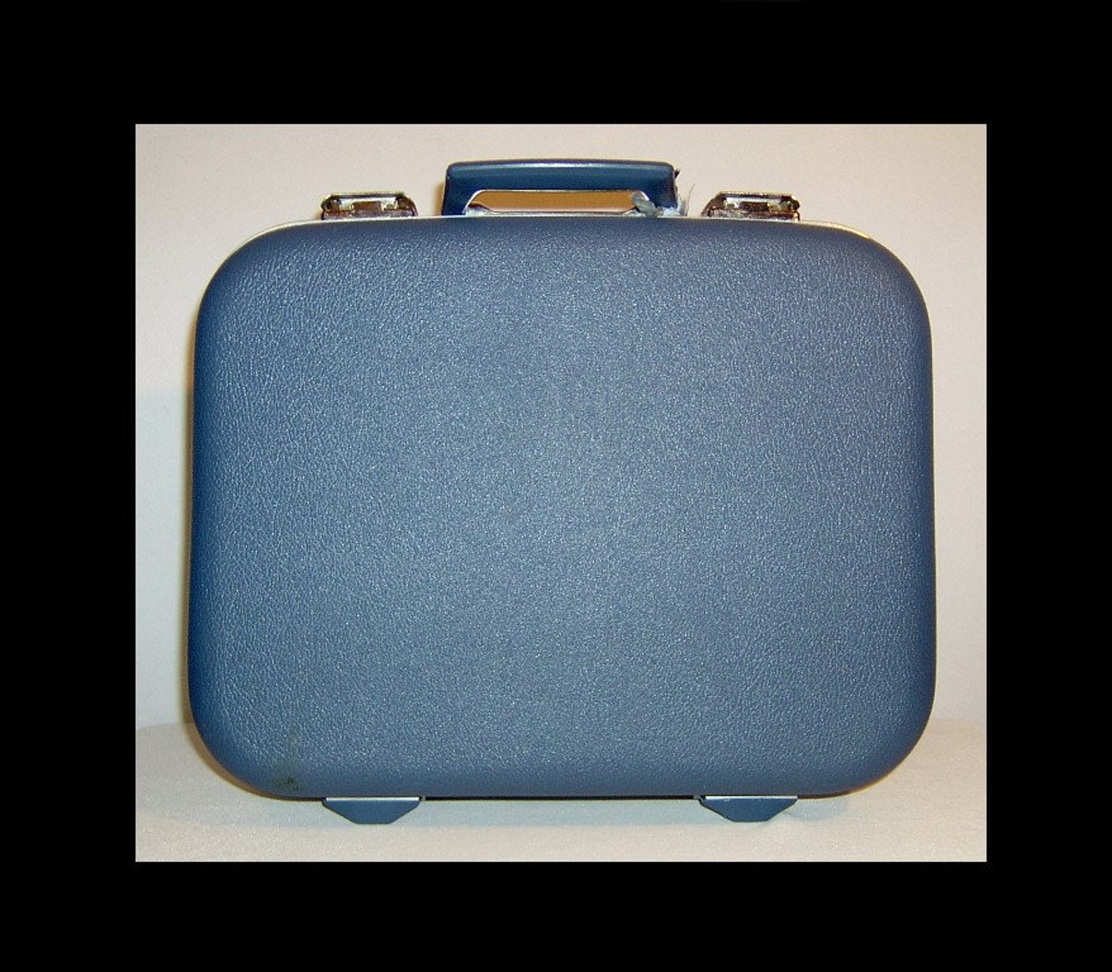 Powder Blue Vanity Suitcase Small Hardside Mid Century - Etsy