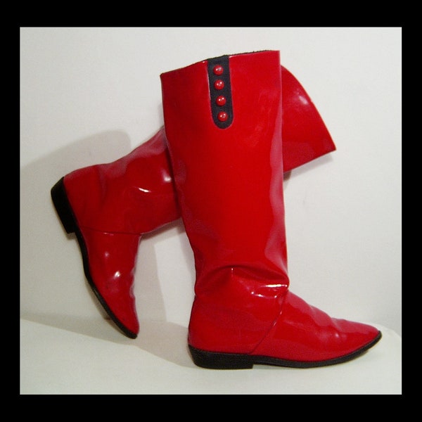 Shiny Vinyl Vintage Shoes - Etsy