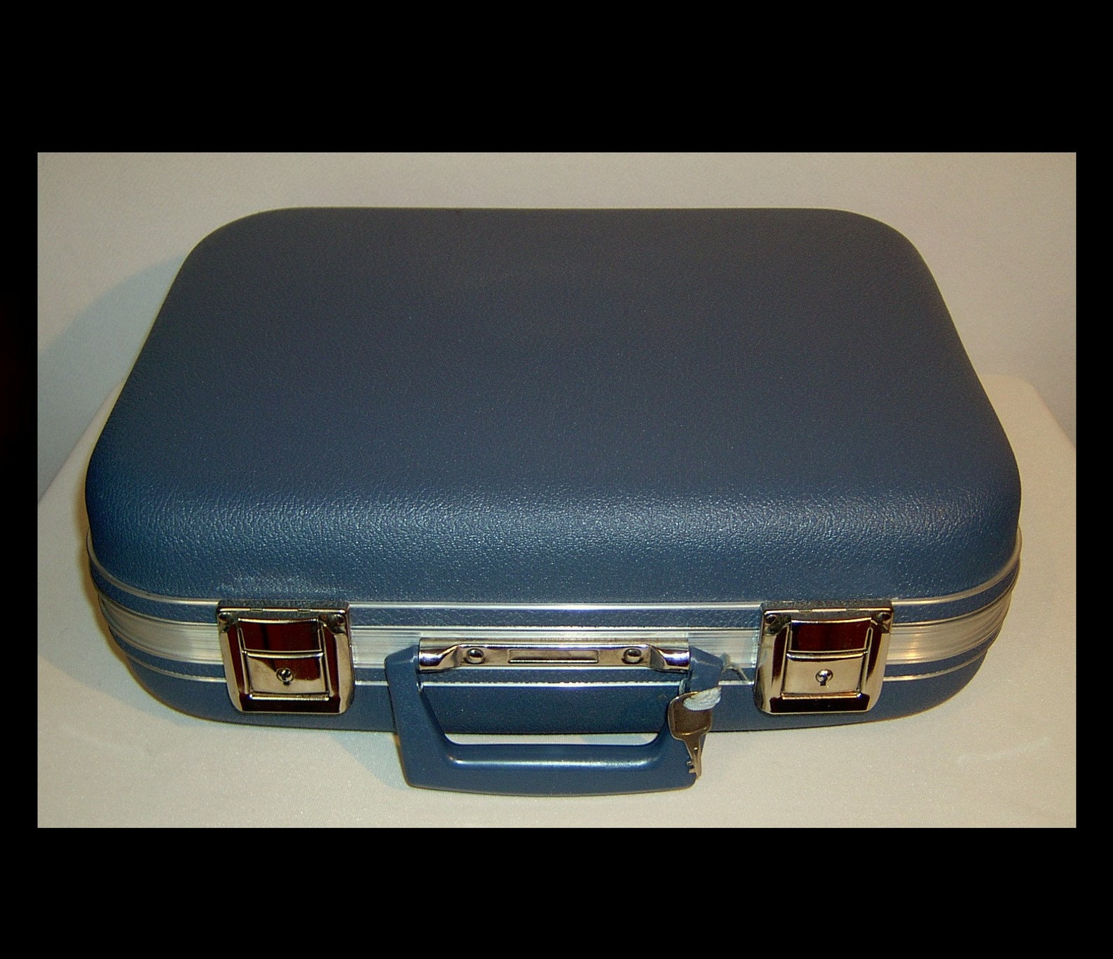 Powder Blue Vanity Suitcase Small Hardside Mid Century | Etsy