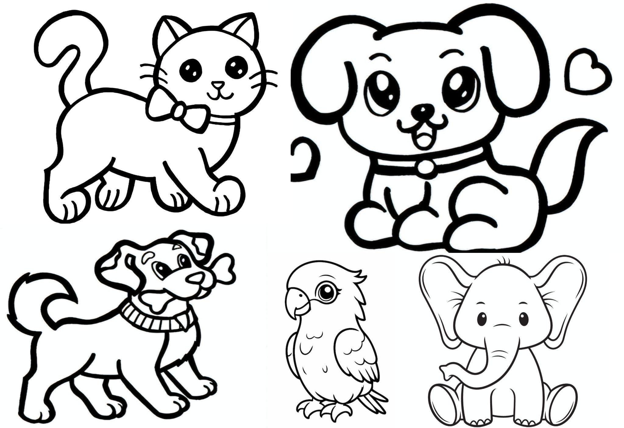10 Farm Animals Coloring Pages for Kids | Farm Coloring Pages | Kids ...