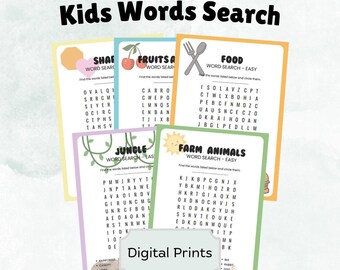 Kids' Word Search Printable, Positive Affirmation Word Search, I Am ...