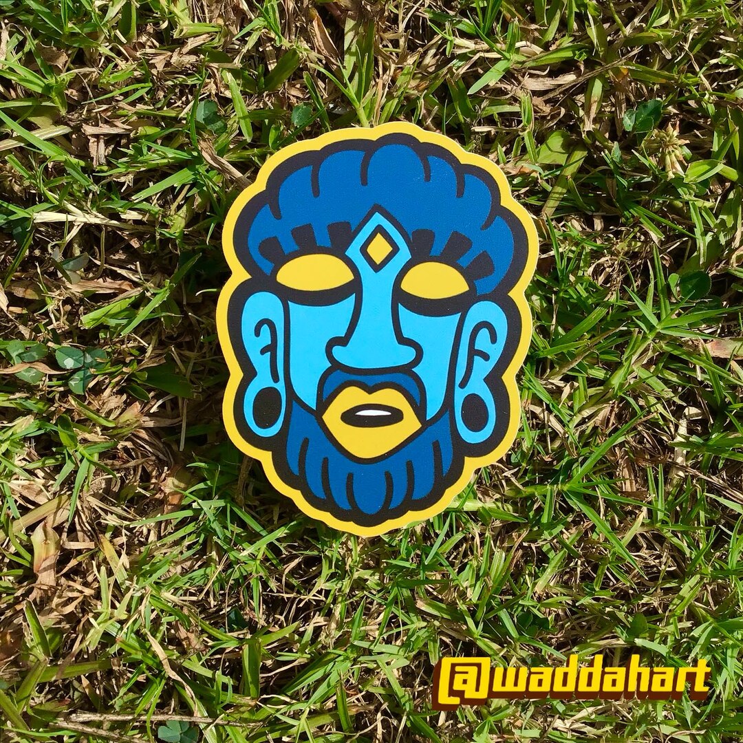 BLUE SPIRIT Sticker | Trippy, Psychedelic, Cartoon, Character Art | 8 X ...