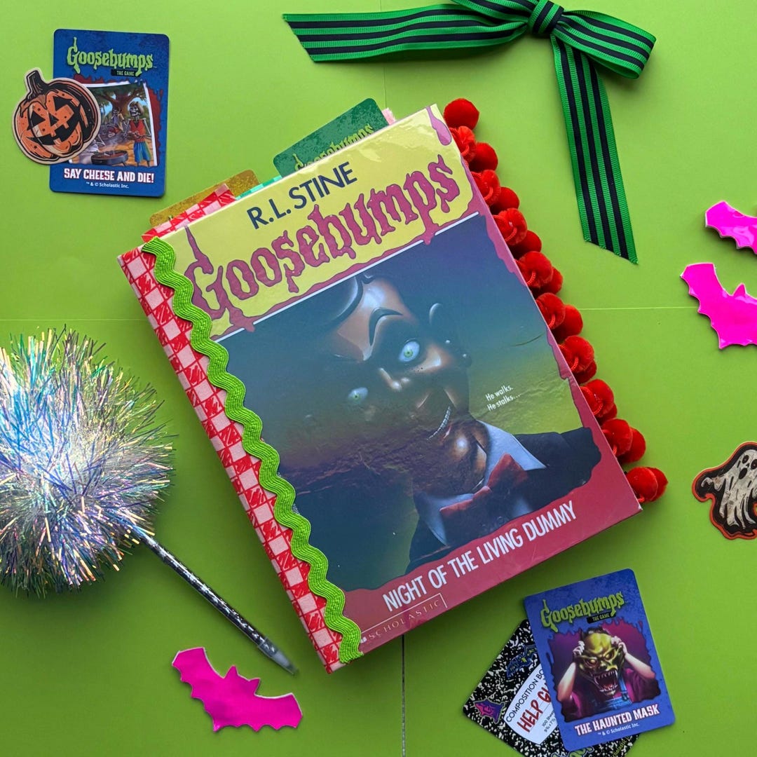 Goosebumps Holographic Handmade Junk Journal , Halloween Ephemera ...