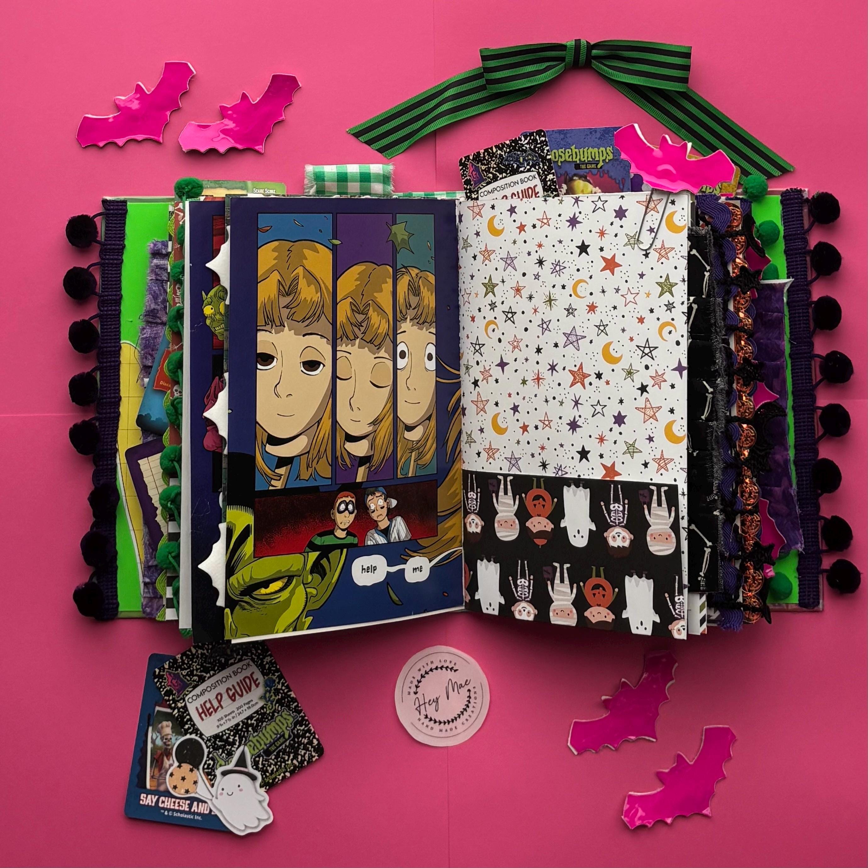Goosebumps Holographic Handmade Junk Journal, Vintage Horror 90s ...