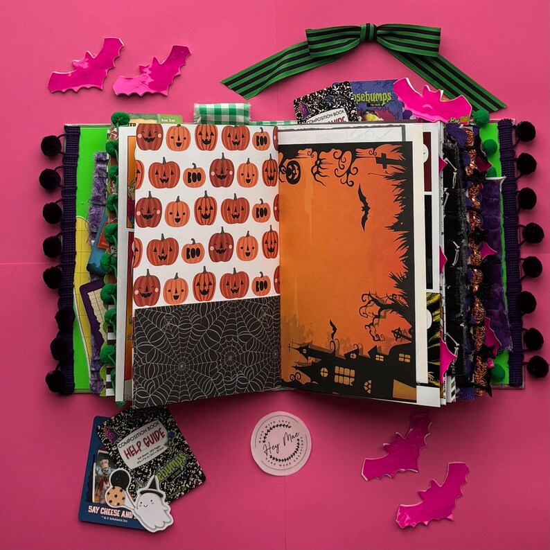 Goosebumps Holographic Handmade Junk Journal, Vintage Horror 90s ...